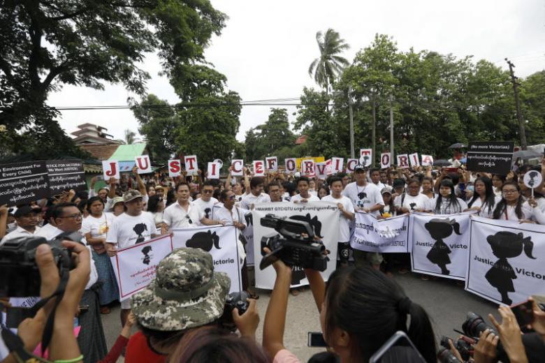 Thousands protest amid outcry over Myanmar child-rape case | The ...