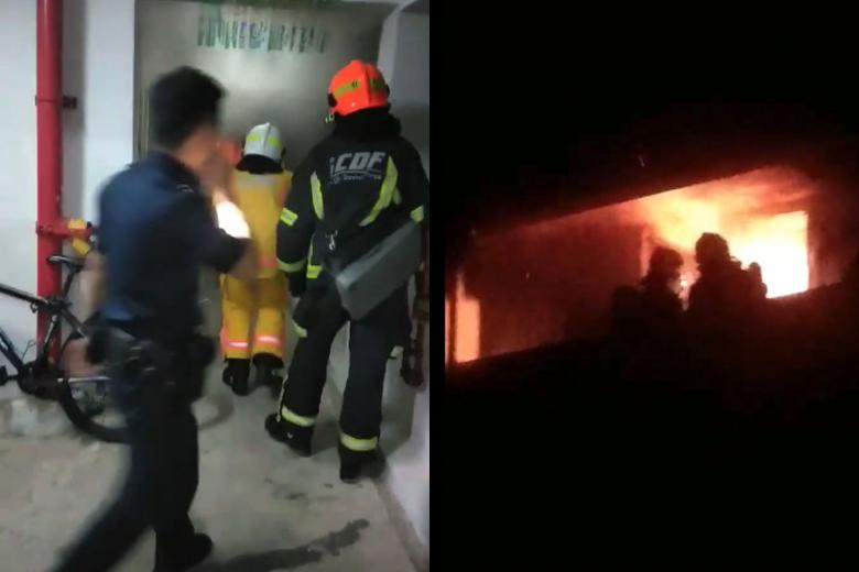6 injured, 100 evacuated as fire engulfs Boon Lay HDB flat | The ...
