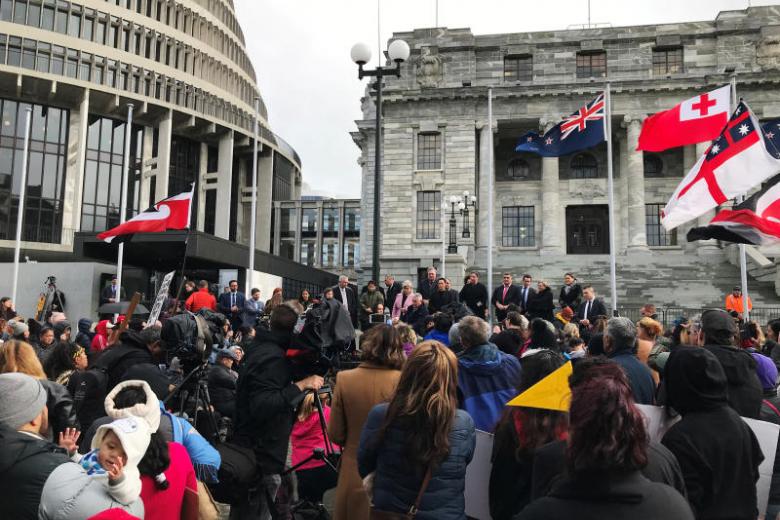 New Zealand's indigenous Maori protest over 'stolen children' | The ...