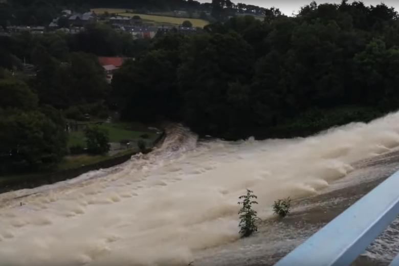 English town evacuated after reservoir dam damaged | The Straits Times