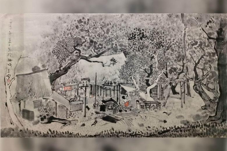 Rarely-seen ink works by Singapore pioneer artist Cheong Soo Pieng go ...