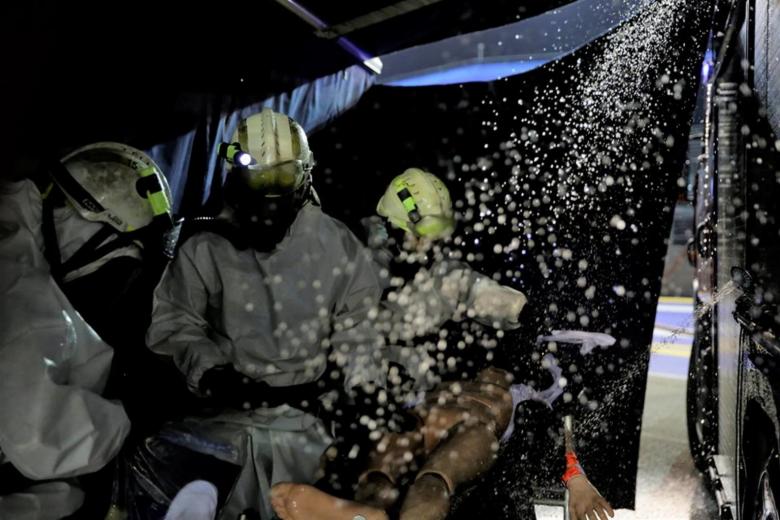 SCDF conducts exercise at F1 race track that simulates fire, chemical ...