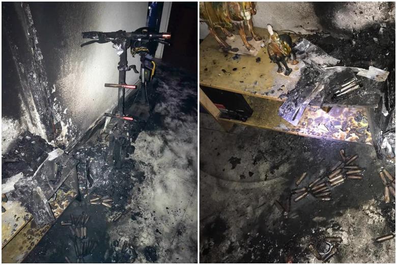 PMD battery catches fire while charging in Marsiling flat, elderly man ...