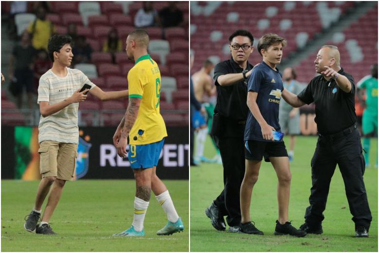 Football: National Stadium pitch invaders handed over to police, says ...