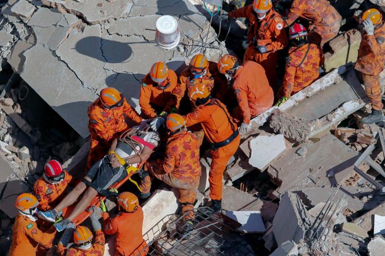In Pictures: Building in Brazil collapses, killing one and trapping ...