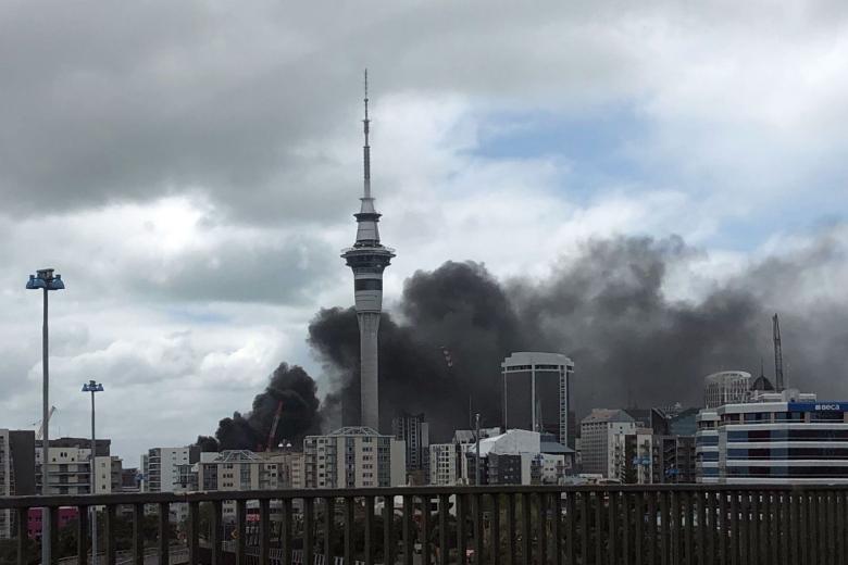 Fire still burning at New Zealand convention centre despite ...