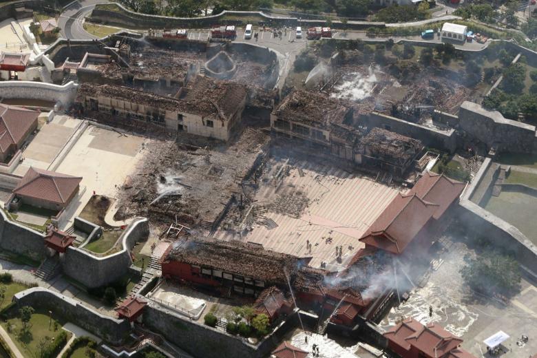 Police believe Japan's castle fire unlikely caused by arson: Kyodo ...