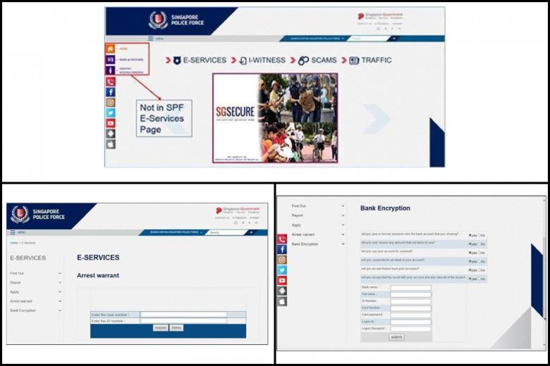 Fake police website phishing for confidential information resurfaces ...