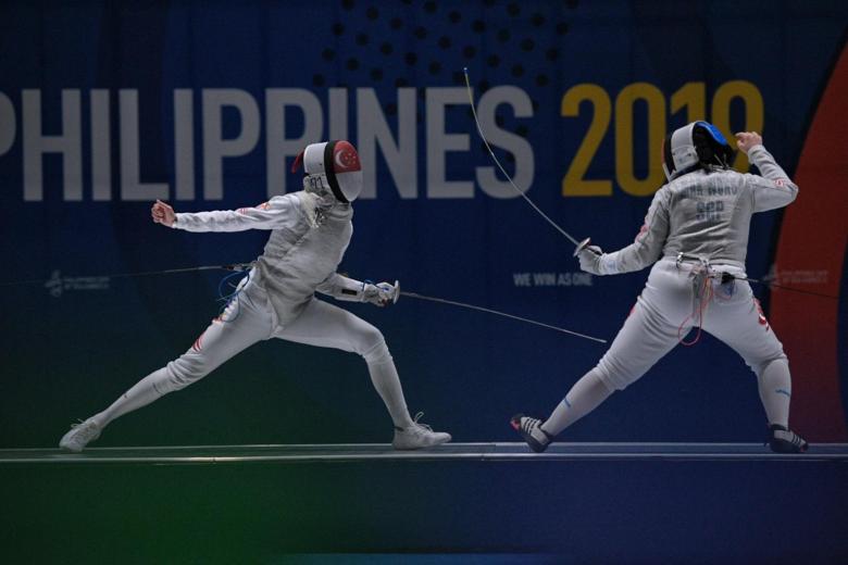 SEA Games: Amita Berthier retains fencing gold in all-Singaporean final ...