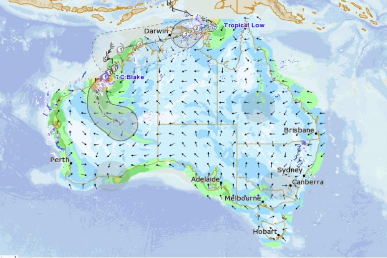 Cyclone Blake lashes north-west Australia with heavy rain | The Straits ...