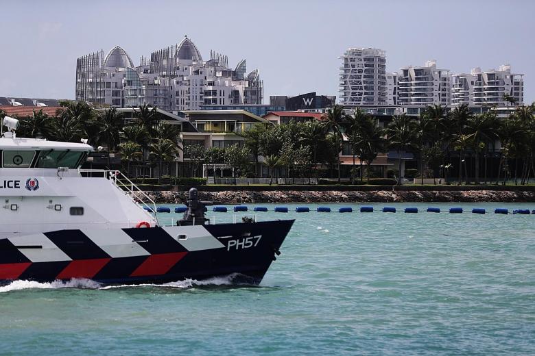 Floating security barriers raise ire of Sentosa Cove residents | The ...