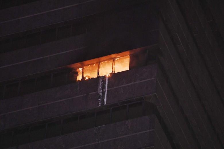 Fire breaks out at 18th storey of Liat Towers in Orchard Road; one ...