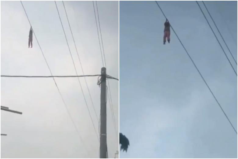 Indonesia official confirms viral video of girl suspended 15m high on ...