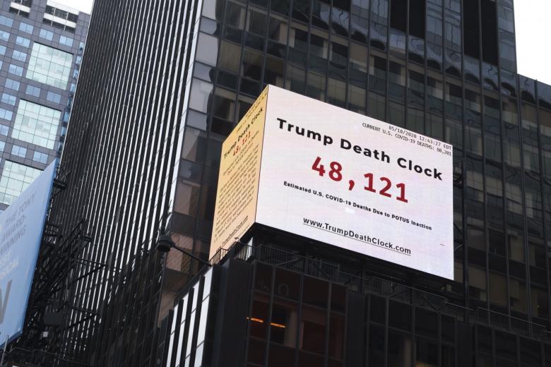 'Trump Death Clock' counts preventable US coronavirus deaths | The ...