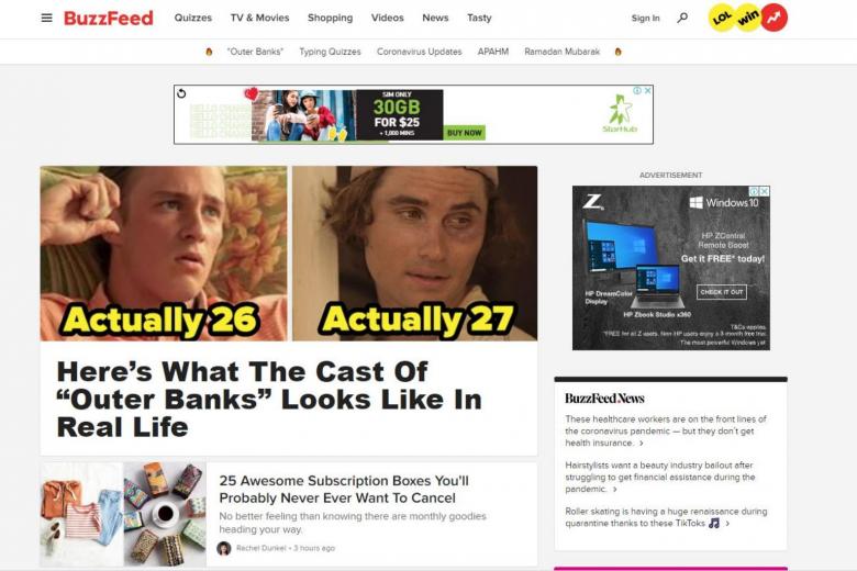 BuzzFeed to close UK and Australia news operations | The Straits Times