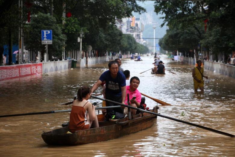 China raises flood alert to second-highest level | The Straits Times