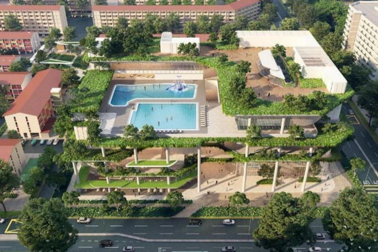 Yishun residents to get new integrated development with swimming pools ...