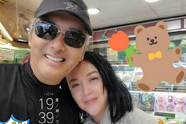 Hong Kong actress Margie Tsang takes a wefie with Chow Yun Fat after ...