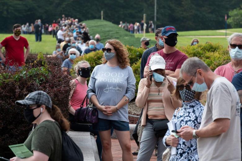 US early vote total crosses 50 million, signalling a record-smashing ...