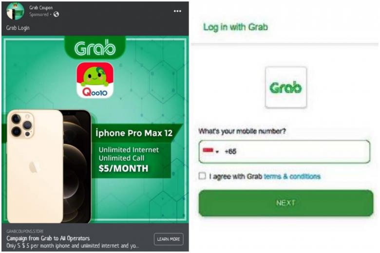 New variant of phishing scam fakes Grab advertisements | The Straits Times