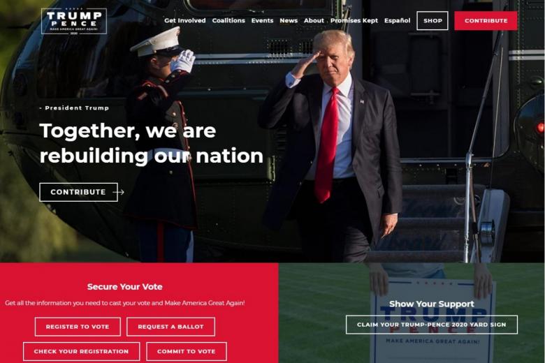 Trump website defaced, campaign working with law enforcement | The ...