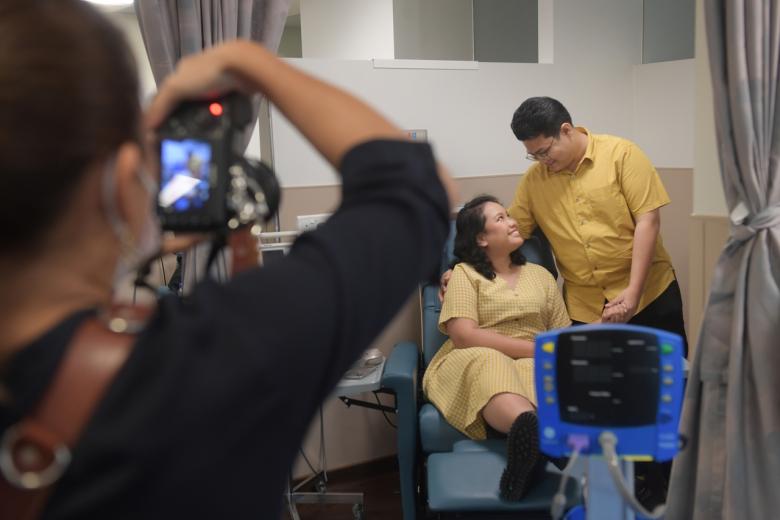 Breast cancer survivor, fiance return to NUH Medical Centre for wedding ...