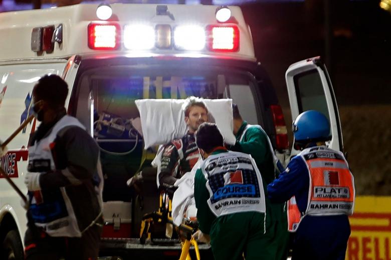Motor racing: 'I saw death', says Romain Grosjean as he leaves hospital ...