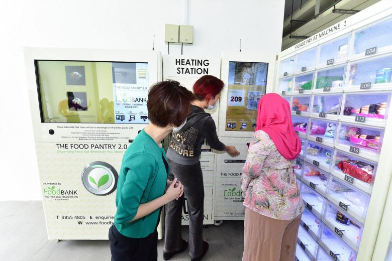 Food Bank launches vending machine with sundries, hot meals for the ...