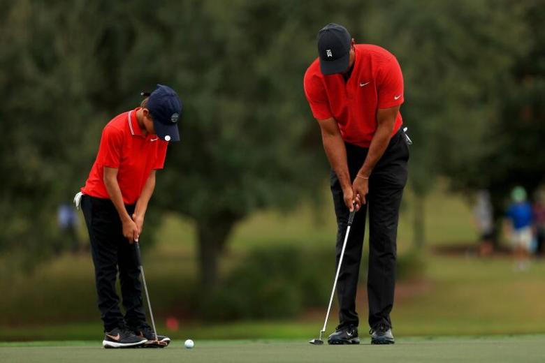Golf: Tiger and son Charlie finish five shots back in Orlando | The ...