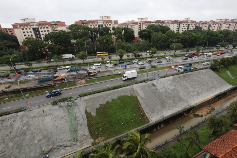 Second landslip in 8 days at TPE slip road towards Loyang Avenue | The ...
