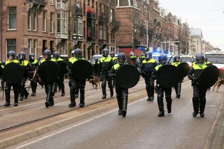 Dutch police detain 240 nationwide as anti-lockdown protests turn ...