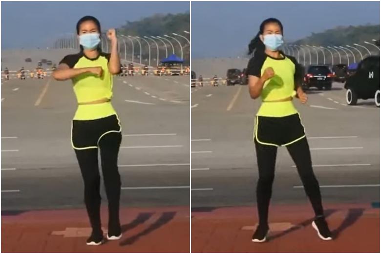 Myanmar aerobics instructor dances through military coup | The Straits ...
