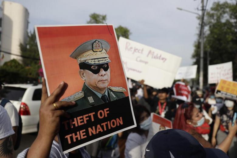 Don't call it a coup, Myanmar military leaders warn media | The Straits ...