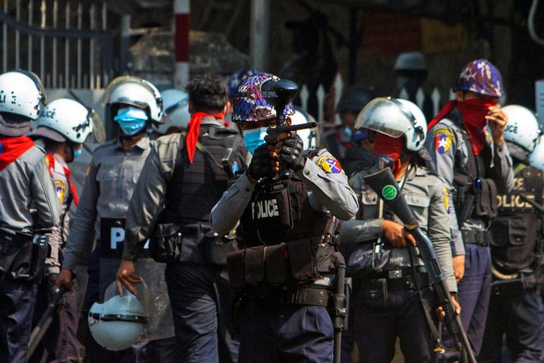 Myanmar police crack down on protests for second day; at least 18 dead ...