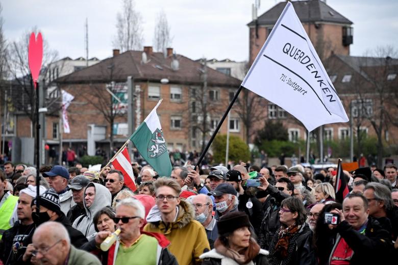 Germans protest in thousands against coronavirus curbs | The Straits Times