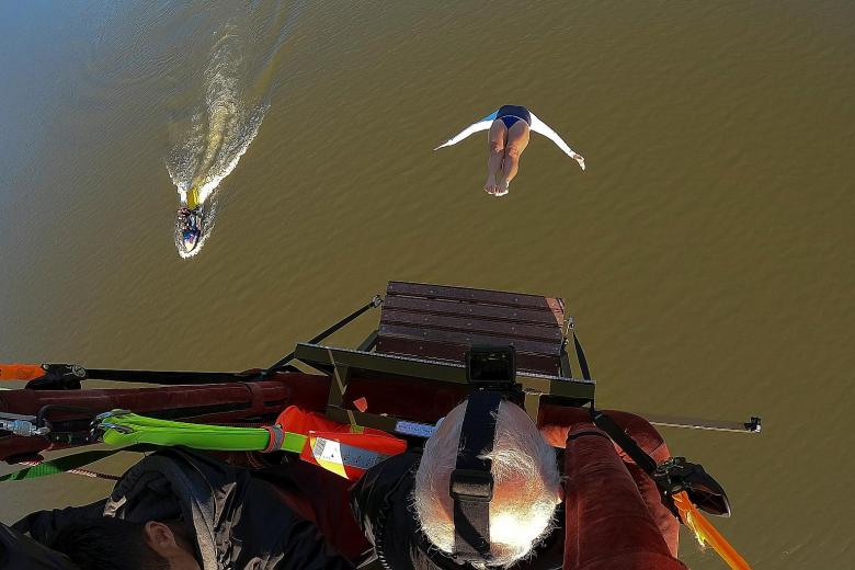 World champ takes a dive from balloon in Australia | The Straits Times