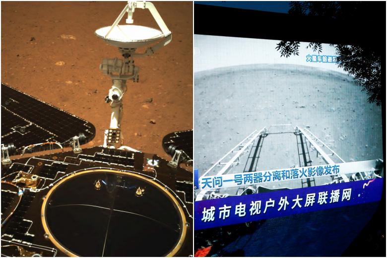 China's rover takes first drive on surface of Mars | The Straits Times