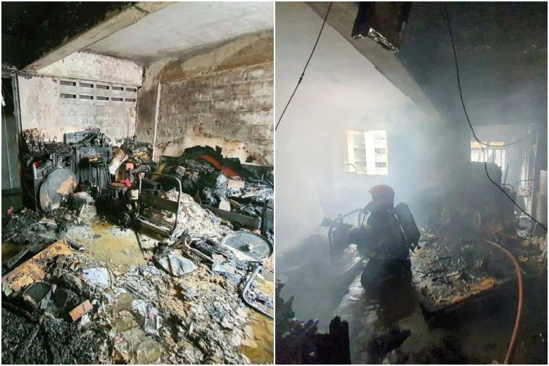 7 taken to hospital after fire at HDB flat in Ang Mo Kio Avenue 6 | The ...