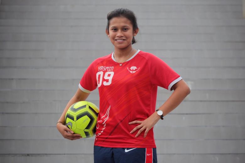 Football: Yasmin, 19, second female local to be offered sports ...