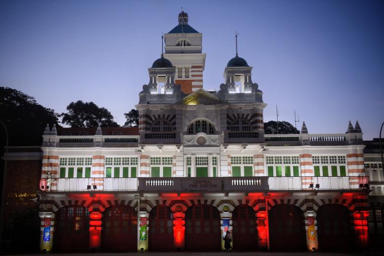 7 landmarks in Bras Basah-Bugis turn red and white for National Day ...