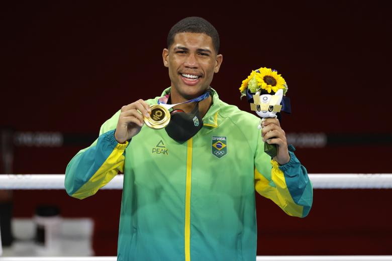 Olympics: Hebert Sousa's last-gasp knockout earns Brazil boxing gold ...
