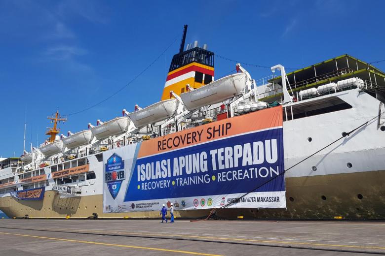 Indonesian ferry turns floating isolation centre for Covid-19 patients ...