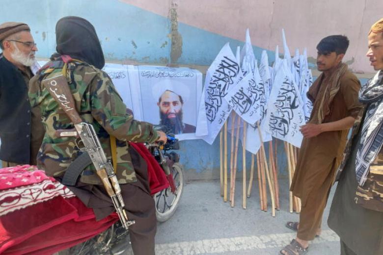 Taleban supreme leader Hibatullah Akhundzada in Afghanistan's Kandahar ...