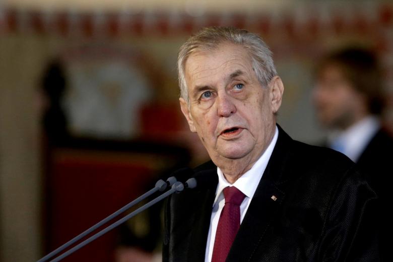 Hospitalised Czech president shown in video as his office counters ...