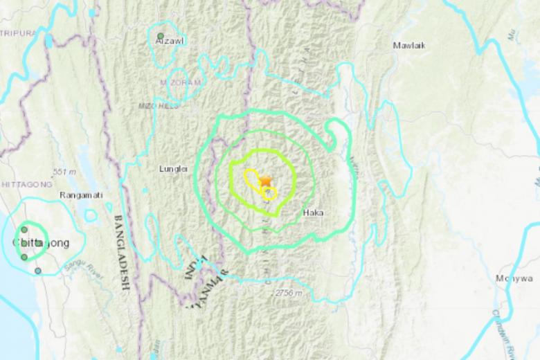 Strong earthquake of 6.1-magnitude strikes India-Myanmar border region ...