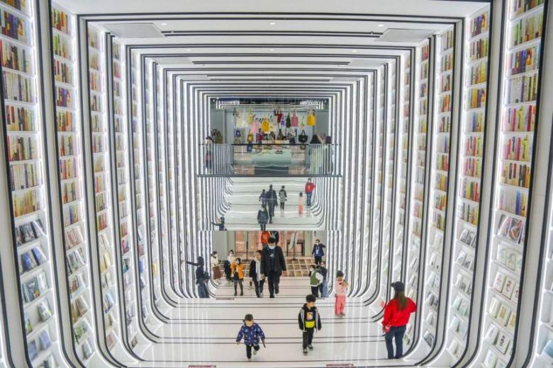 Literary labyrinth at bookstore in China | The Straits Times