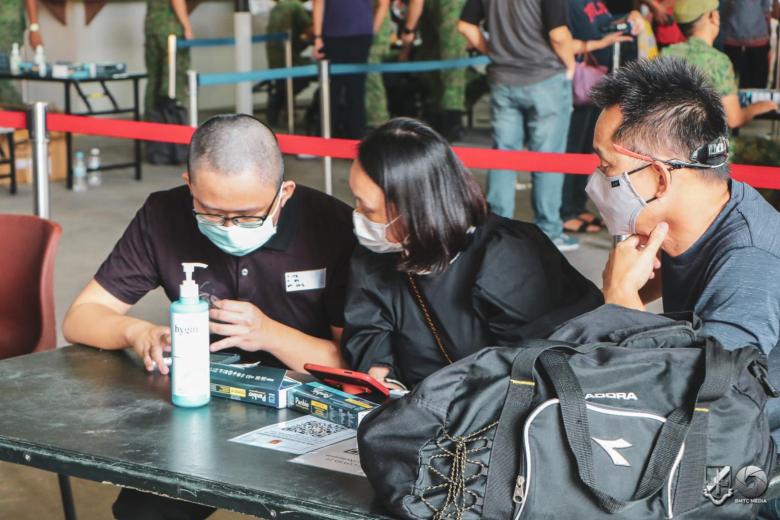 Parents, loved ones attend enlistment day of SAF recruits in Pulau ...