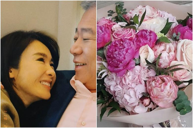 Former HK actress Gigi Lai shares rare snap with hubby on 13th wedding ...