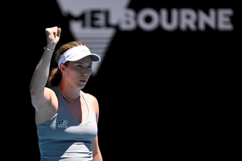 Tennis: Collins downs Tauson to set-up Mertens Australian Open last-16 ...