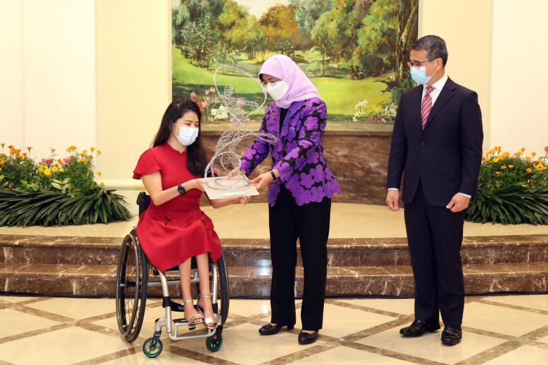 Paralympic champ Yip Pin Xiu is inaugural recipient of the President's ...